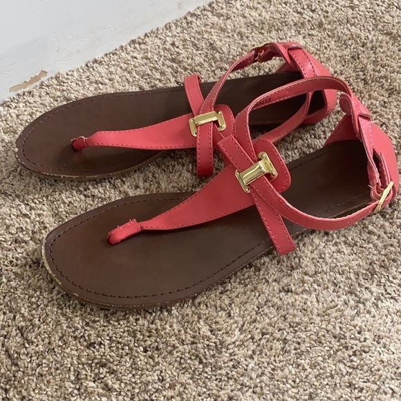 Shoes | Salmon Colored Sandals Size 9 | Poshmark